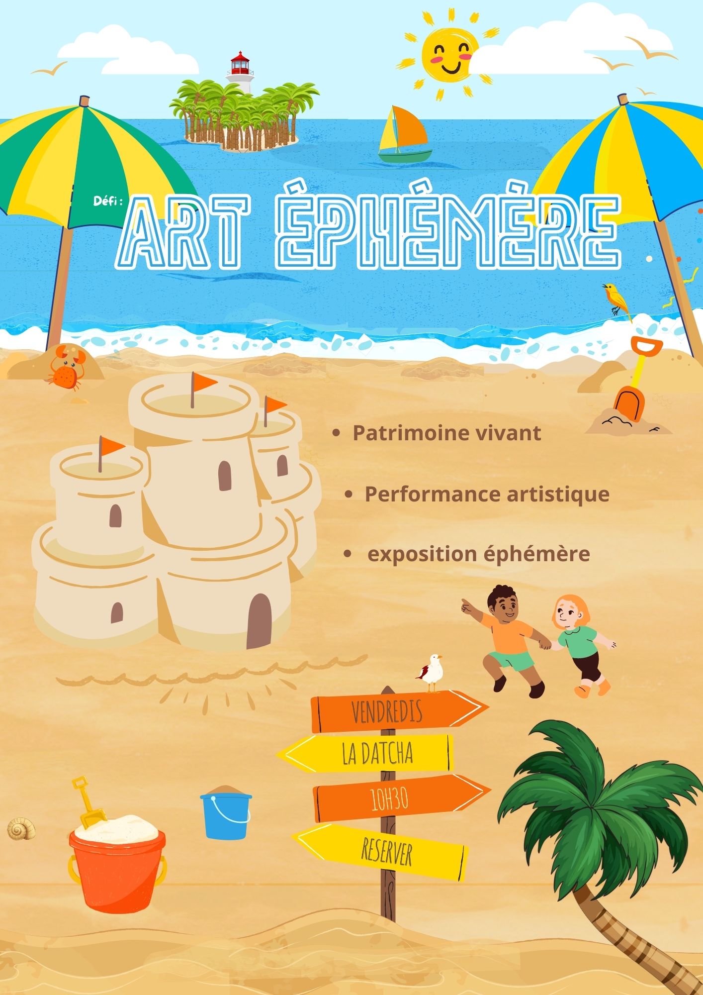 Défi : Art éphémère - parc du calvaire - France | Kiwol