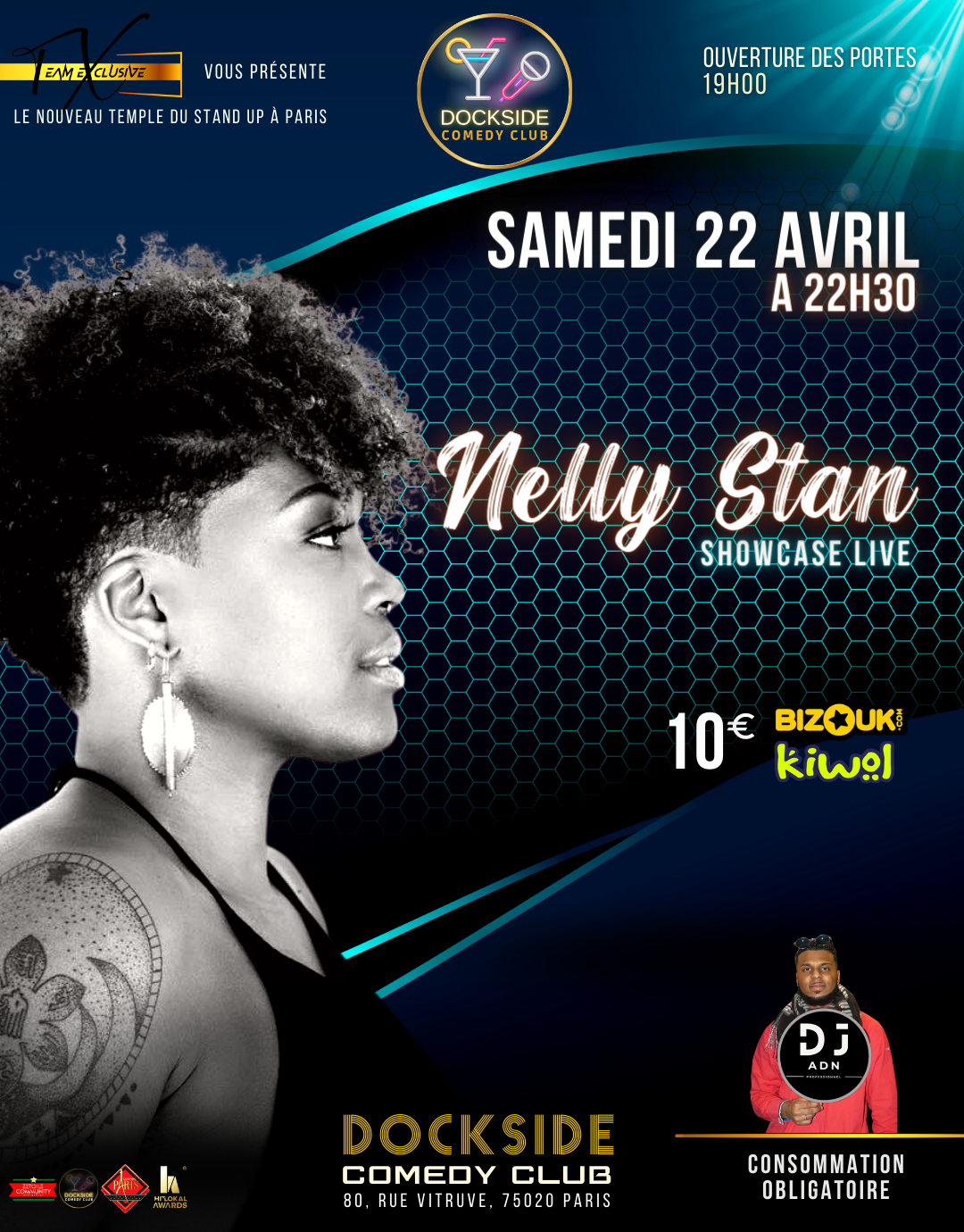 NELLY STAN - SHOWCASE LIVE - Dockside comedy club - France | Kiwol