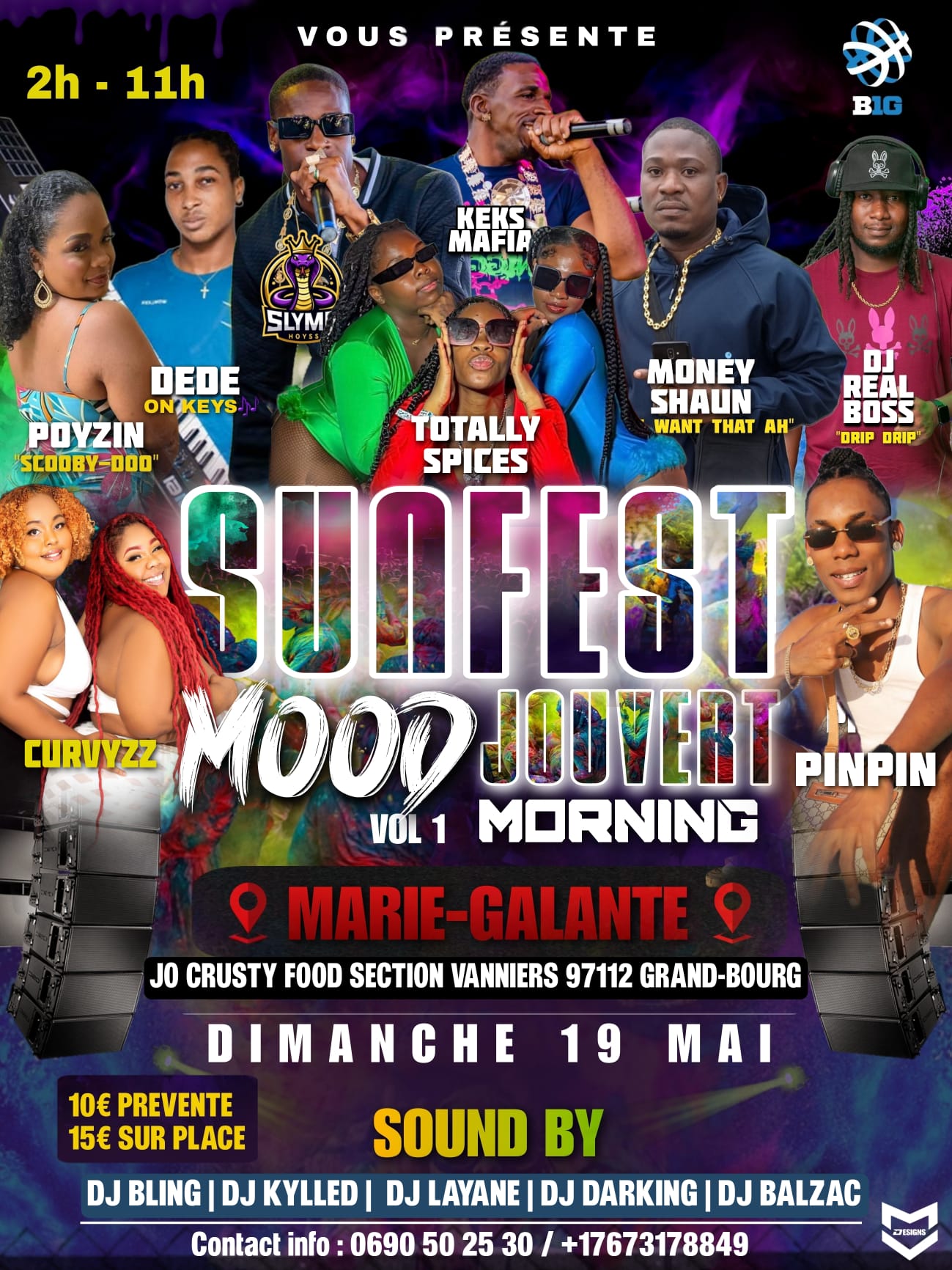 Sunfest mood JOUVERT MORNING - Section - Guadeloupe | Kiwol