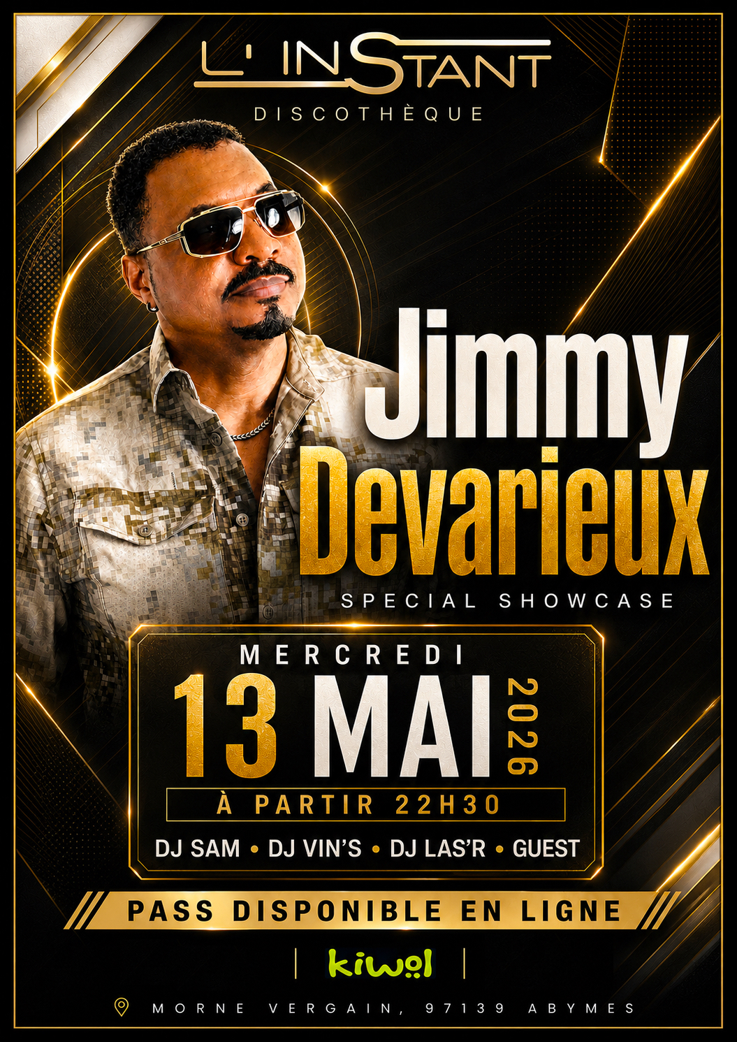 JIMMY DEVARIEUX en show - L’instant discothèque - Guadeloupe | Kiwol