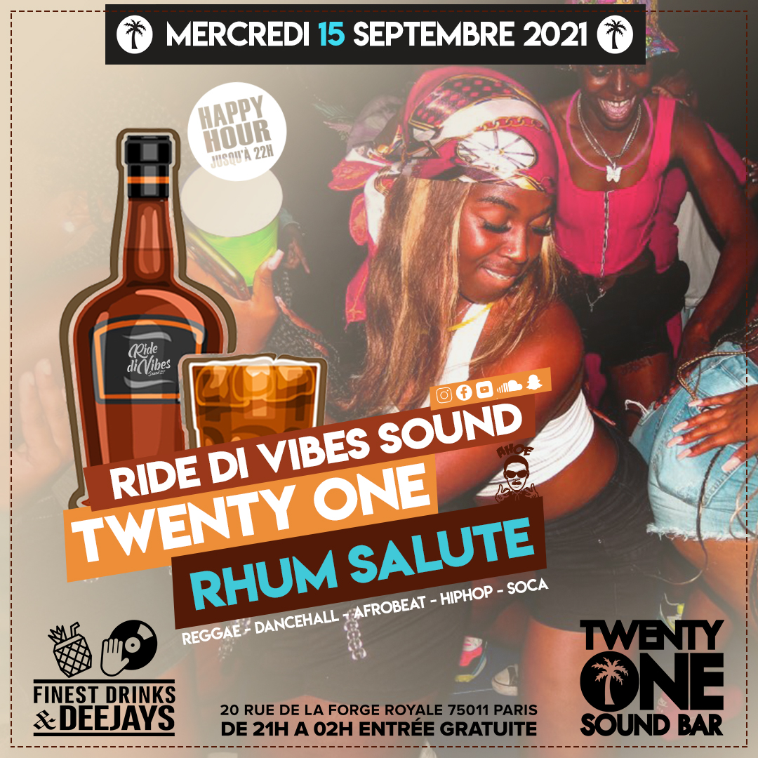21 Rhum Salute - Twenty One Sound Bar - France | Kiwol